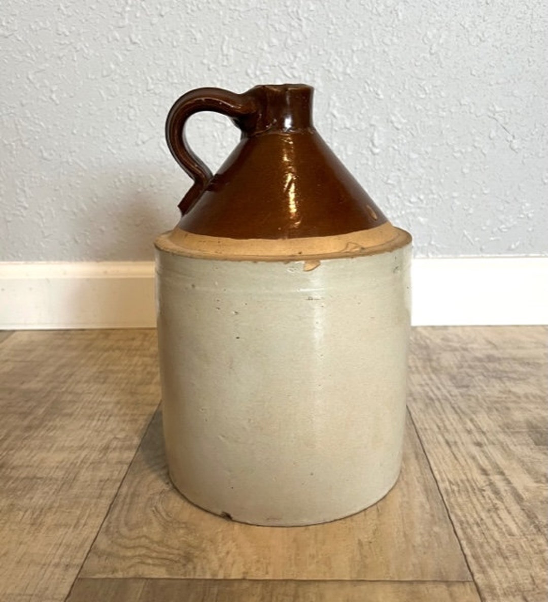 Primitive 1 Gallon Stoneware Whiskey Jug - Etsy