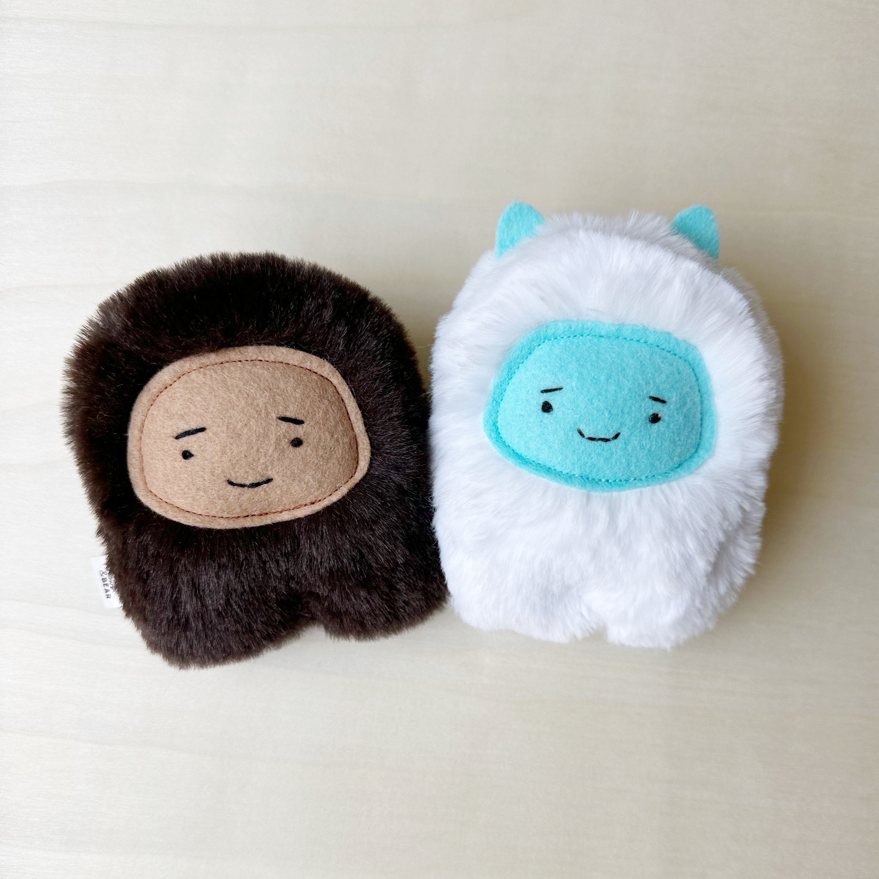 Yeti Plush Handmade Toy Abominable Snowman Cute Monster Doll Stuffed ...