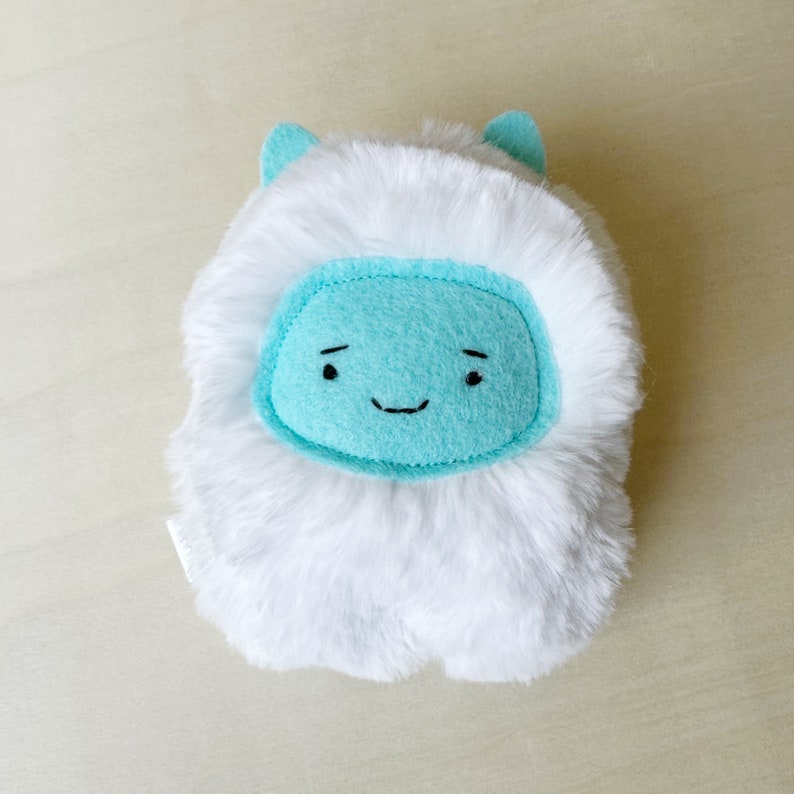 Yeti Plush Handmade Toy Abominable Snowman Cute Monster Doll Stuffed ...