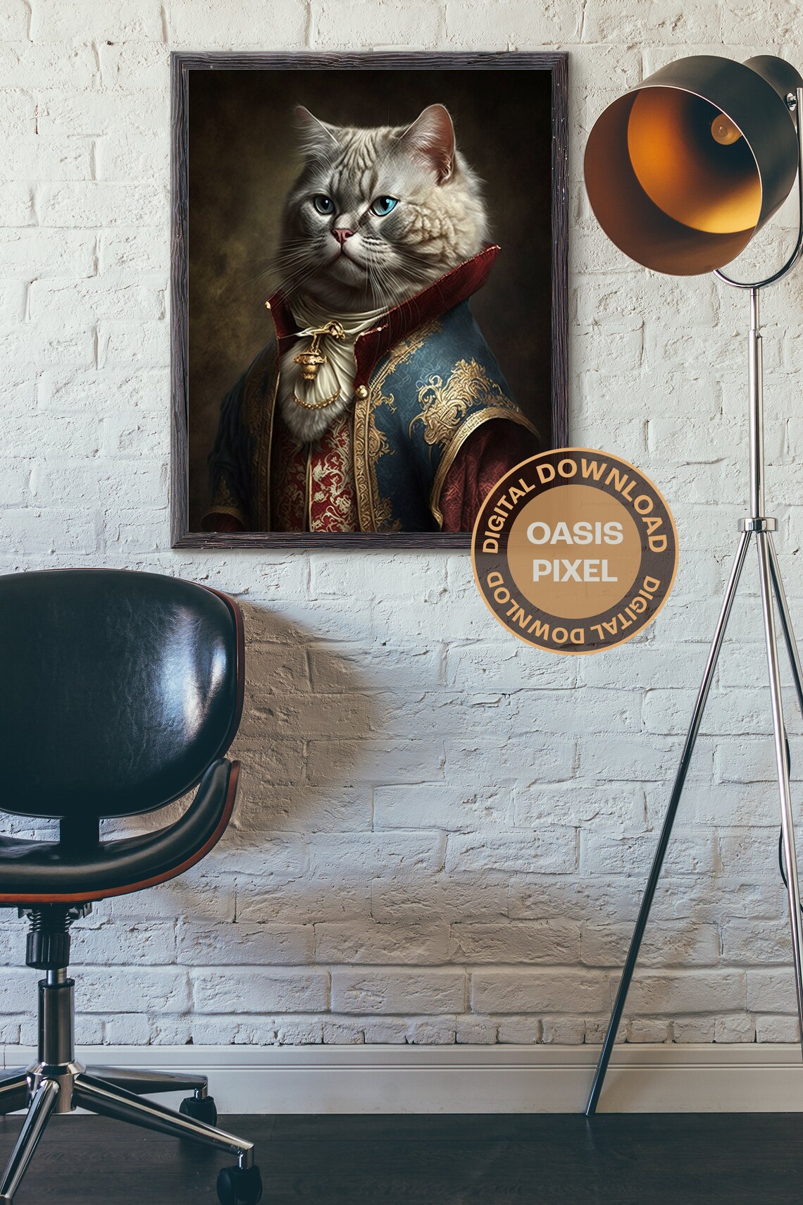 Fancy Feline: A Sophisticated Cat Poster for Cat Lovers, Fancy Cat, Cat ...