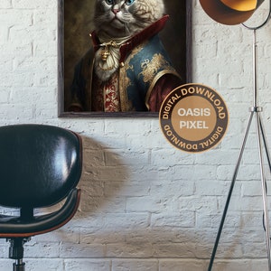 Fancy Feline: A Sophisticated Cat Poster for Cat Lovers, Fancy Cat, Cat ...