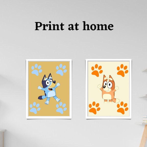 Bluey Room Wall Decorations - Etsy UK