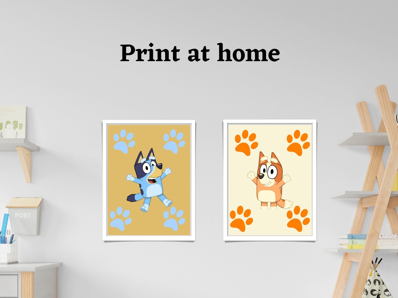 Bluey Wall Decor - Etsy