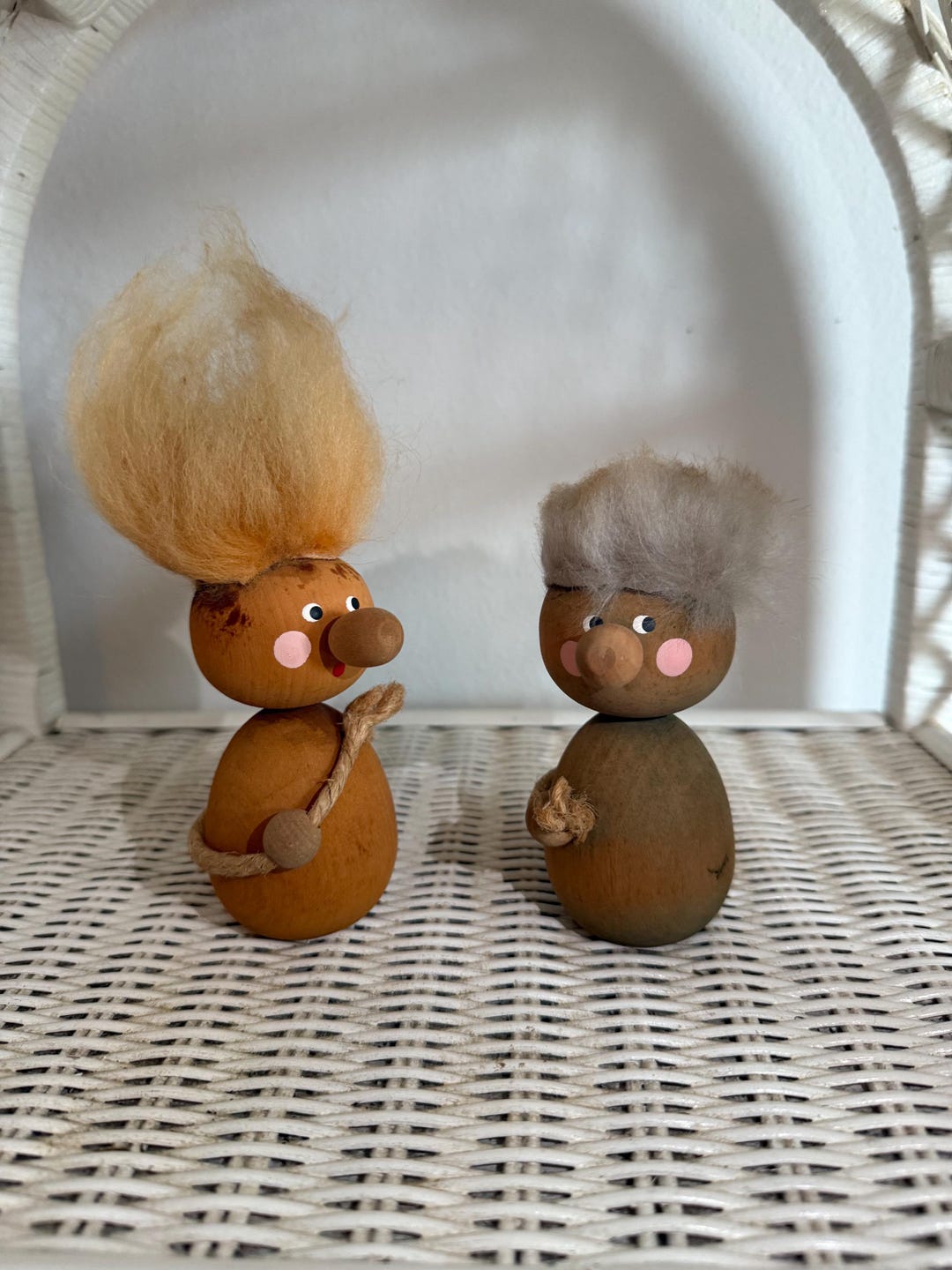 Vintage Swedish Teak Troll Figurines Scandinavian Design Midcentury ...