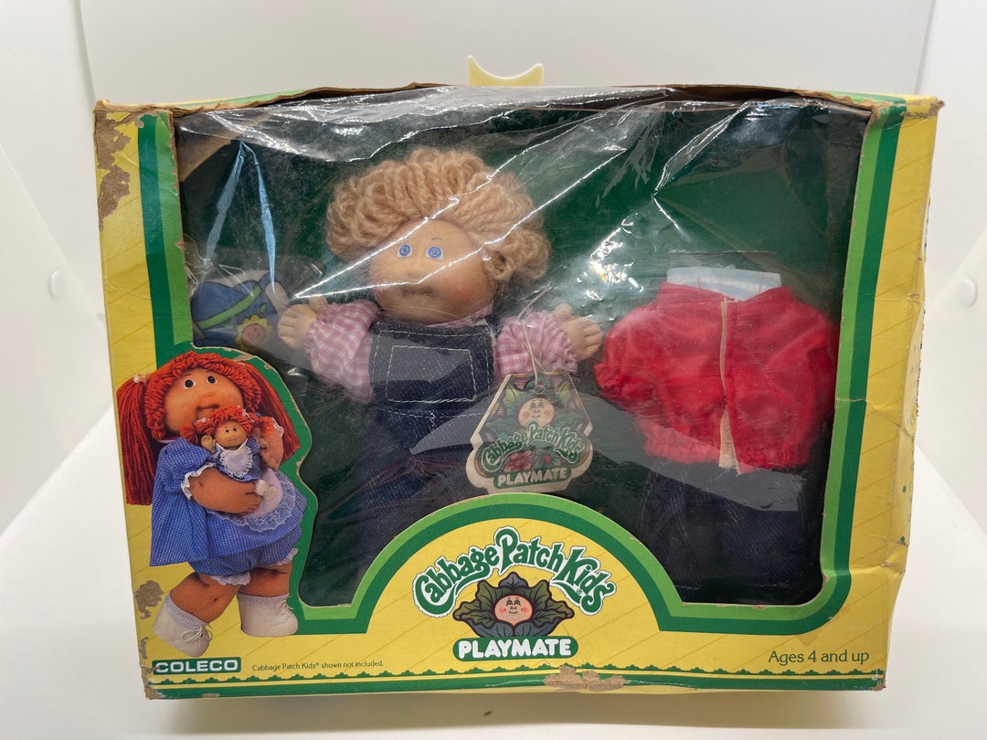 Vintage Cabbage Patch Kids Coleco 1984 Cabbage Patch Kids Playmate W/ Extra Outfit New in Box ...