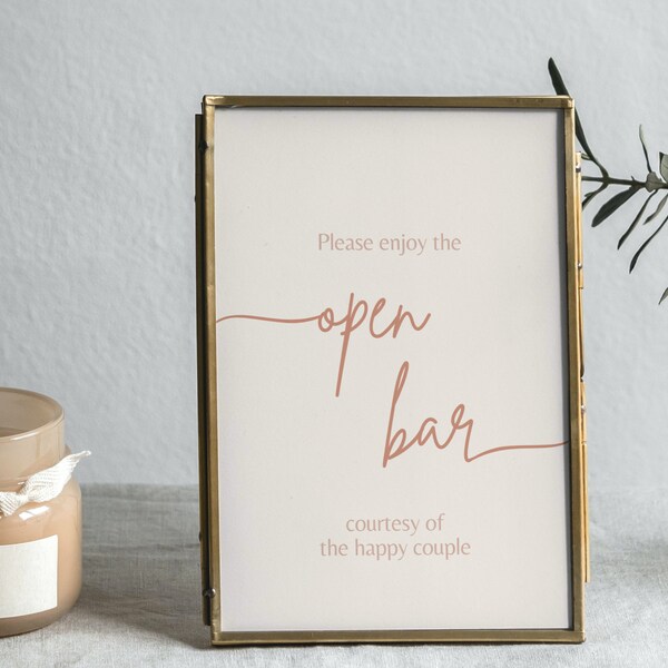 Cursive Open Sign - Etsy