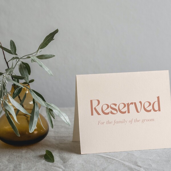 Church Reserved Sign - Etsy