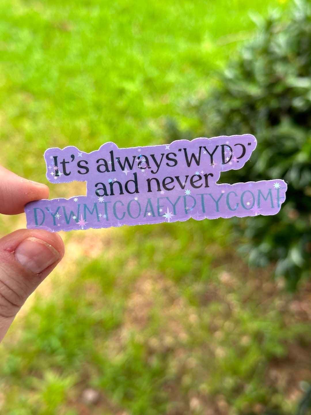 Its Always Wyd and Never DYWMTCOAEYPTYCOMF Holographic Bookish Kindle ...