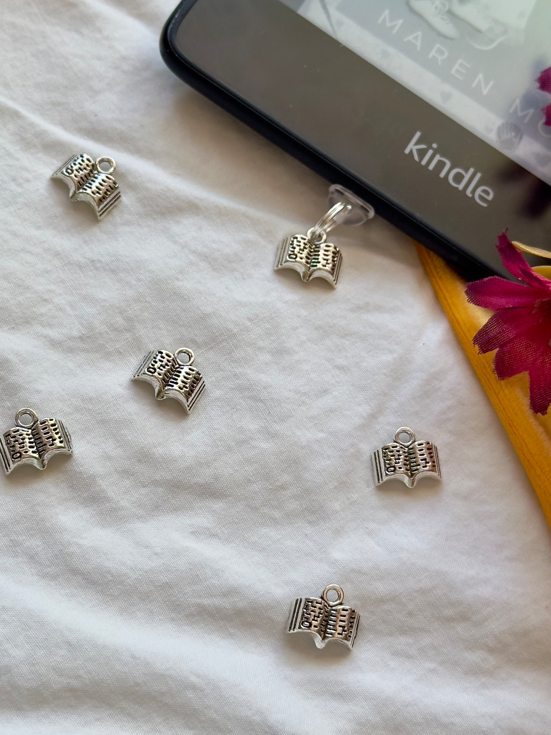 Small Book Ereader Kindle Charms Dust Plugs Sweet and Spicy Reader ...