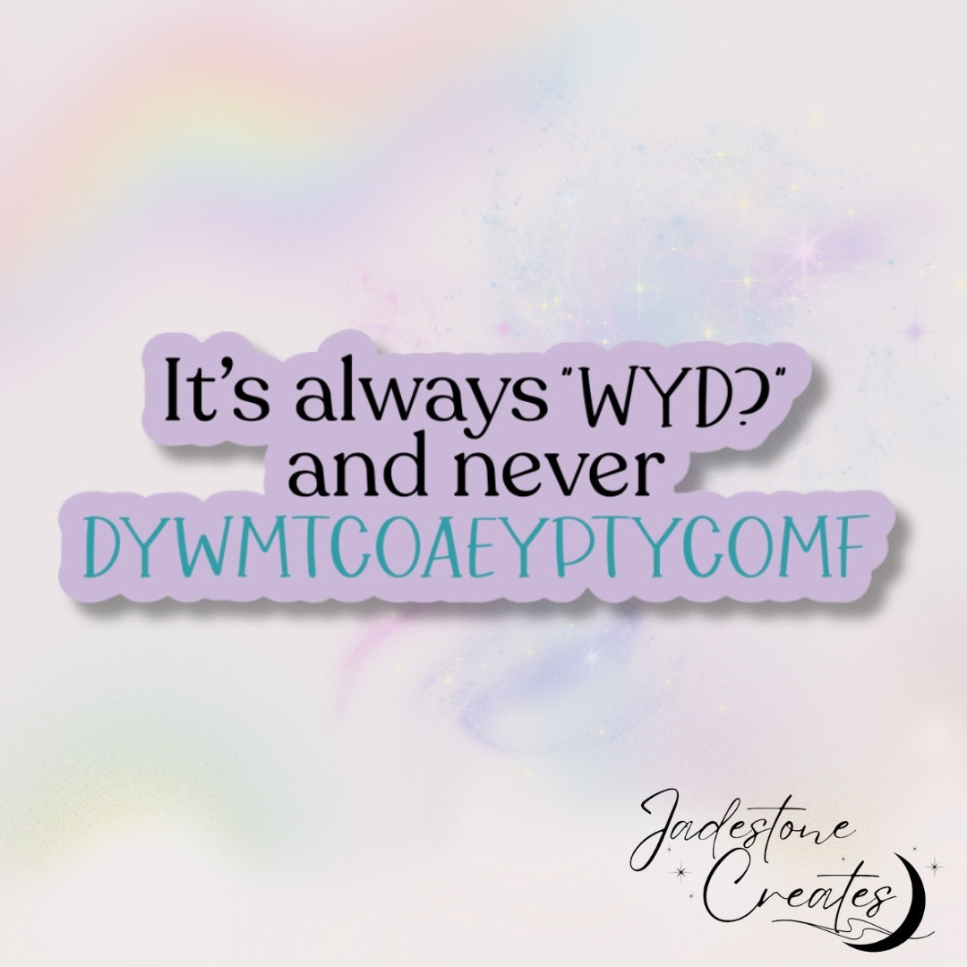 It’s Always Wyd and Never DYWMTCOAEYPTYCOMF” Holographic Bookish Kindle ...