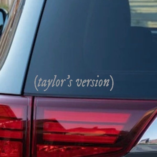1989 Taylors Version Car Decal - Etsy