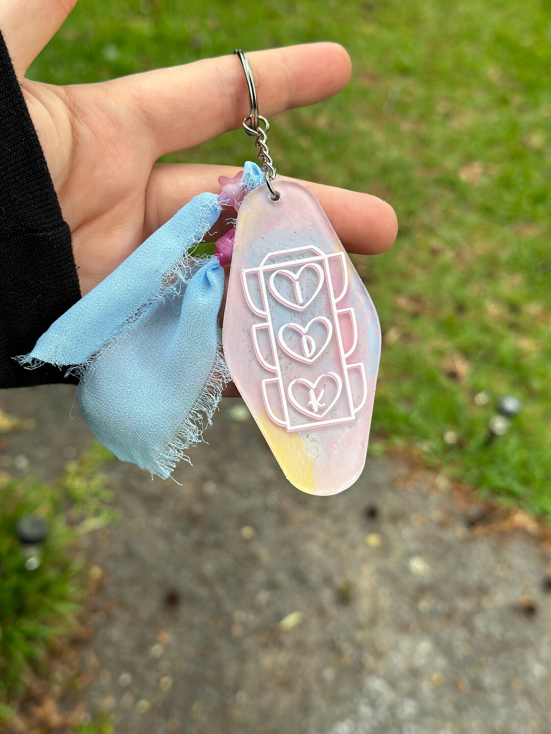 Hand Painted Taylor Swift Inspired Acrylic Keychain Desth by a Thousand ...