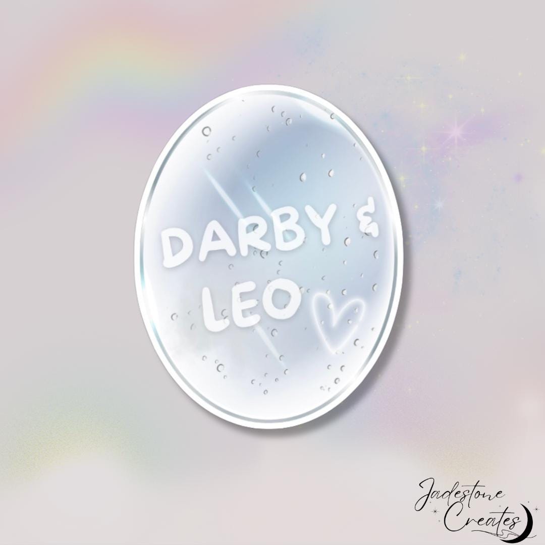 Darby and Leo Fogged Mirror Sticker - Sarah Bailey Licensed Merch - Etsy