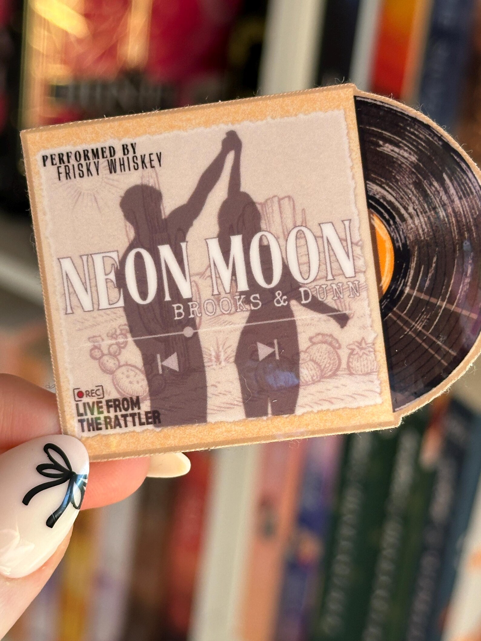 Neon Moon Vinyl Record Sticker: Jessica Peterson Licensed Merch - Etsy