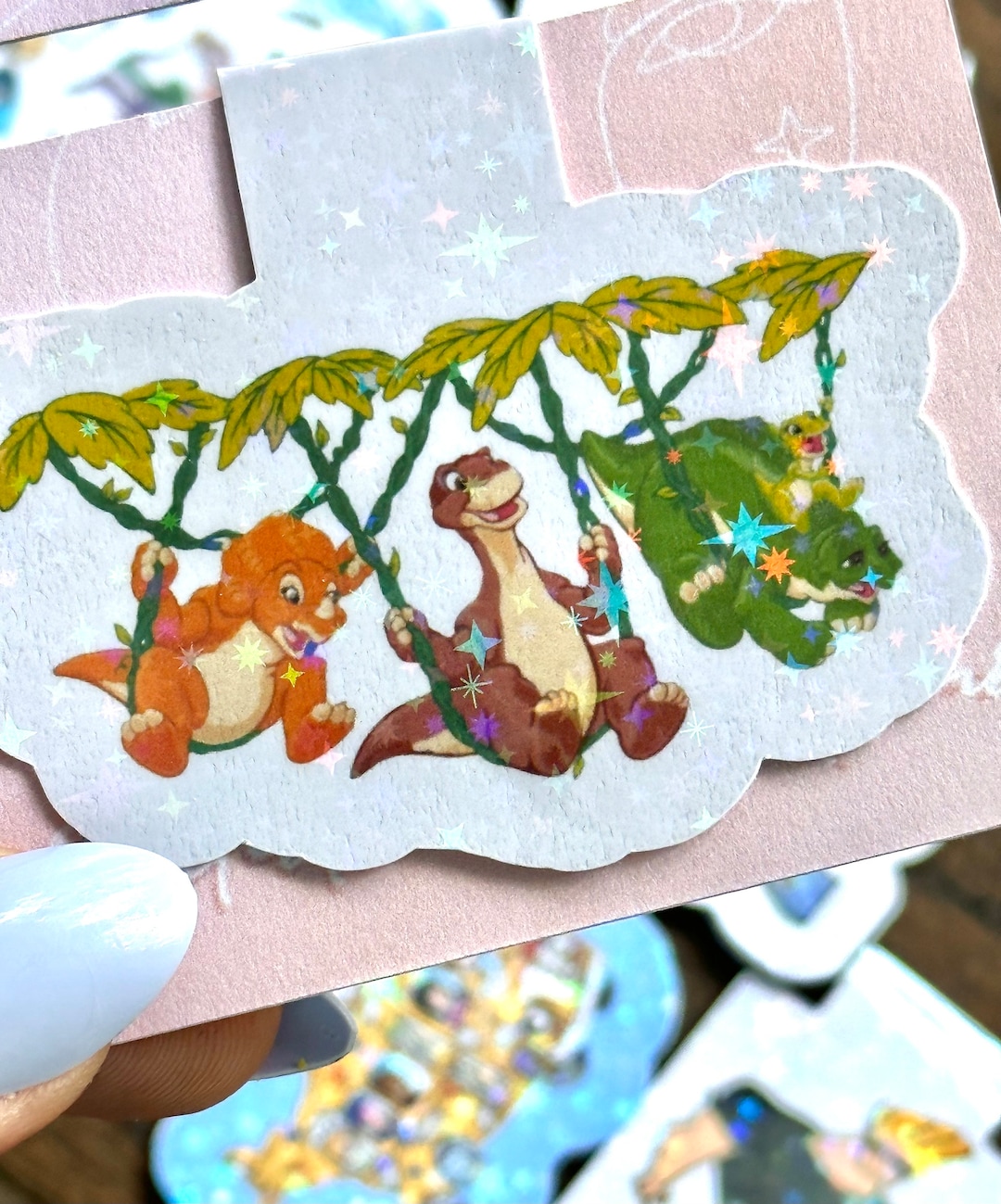 Holographic Magnetic Bookmark: the Land Before Time Cartoon - Etsy
