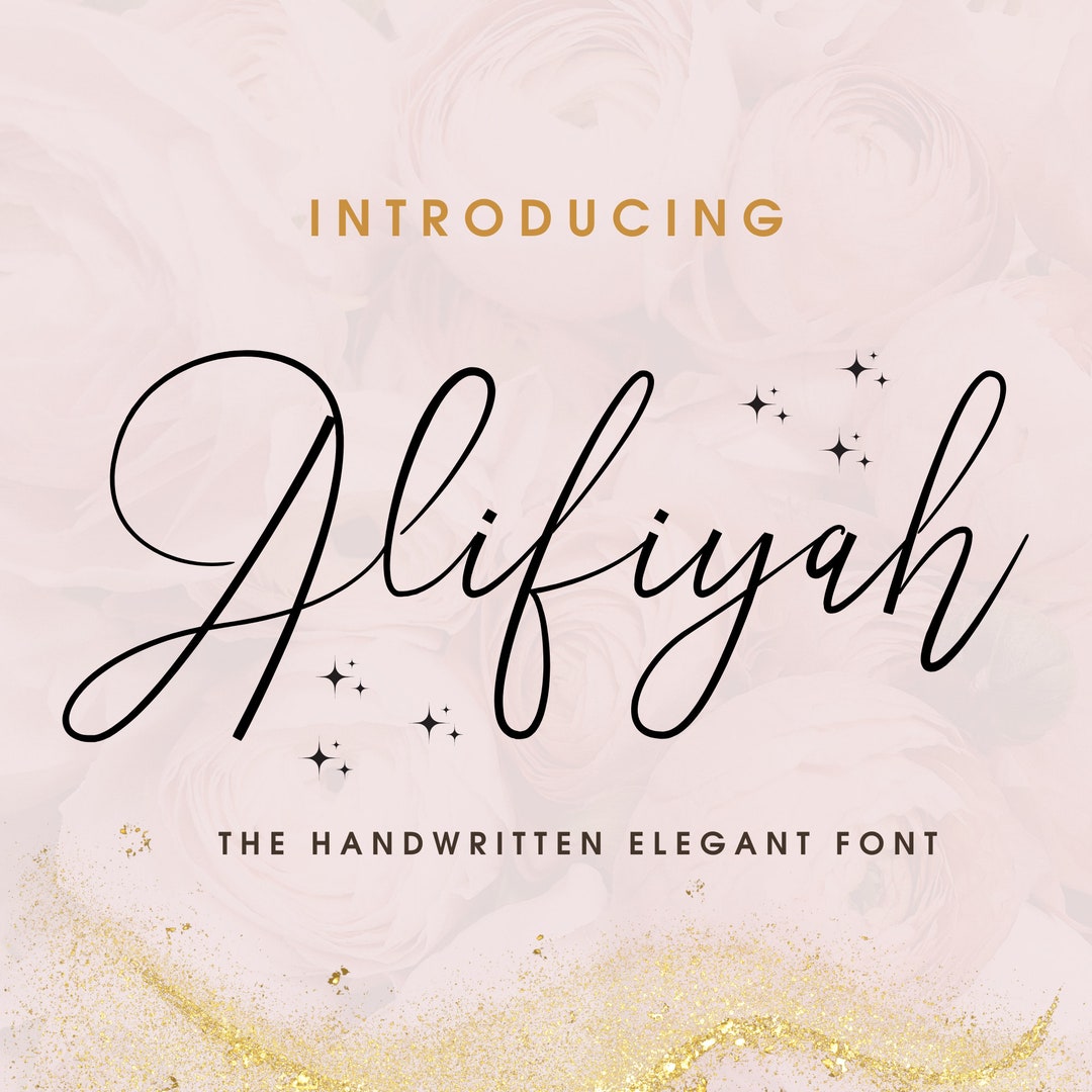 Alifiyah Font - Handwritten Script Font, Cricut Fonts, Farmhouse Font ...