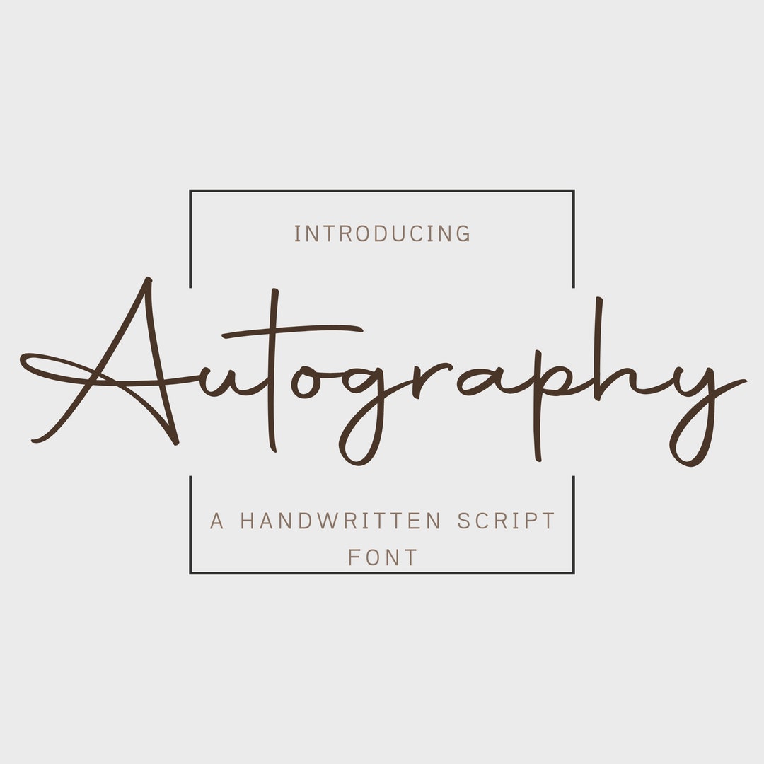 Handwritten Signature Script Font, Cursive Font, Cricut Font, Fonts for ...