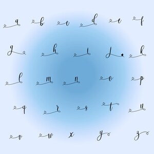 Heart Script Font, Script Font, Font With Hearts Cursive Ttf Font With ...