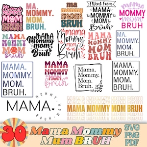 Ma Mama Mommy Mom Bruh SVG PNG PDF, Mother's Day Svg, Mom Shirt Svg ...