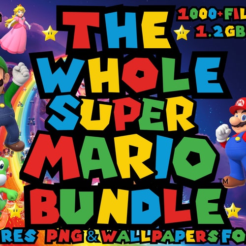 Super Mario Svg Bundle PNG-SVG-DXF - Etsy