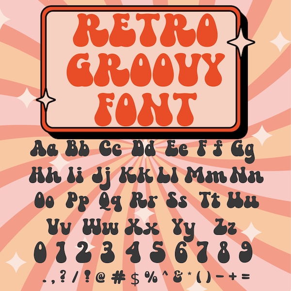 Retro Alphabet - Etsy