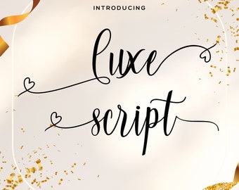 Script Font, Script TTF Font, Font With Romance, Font With Tails, Heart Font, Wedding Font ...