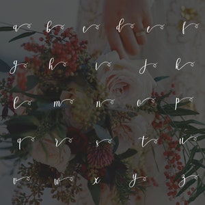 Heart Script Font, Script Font, Font With Hearts Cursive Ttf Font With ...