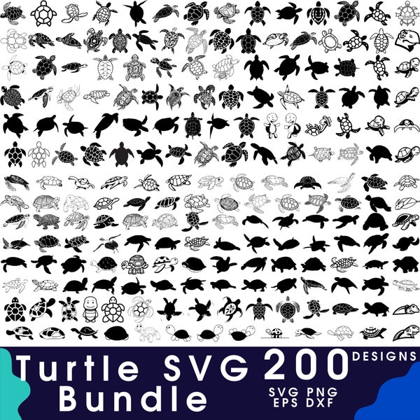 Turtle Svg - Etsy
