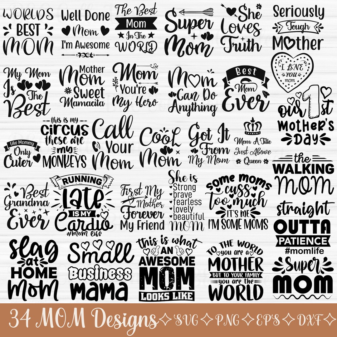 Mom Svg Bundle Designs | Mothers Day Svg | Mom Life Svg | Mama Svg ...