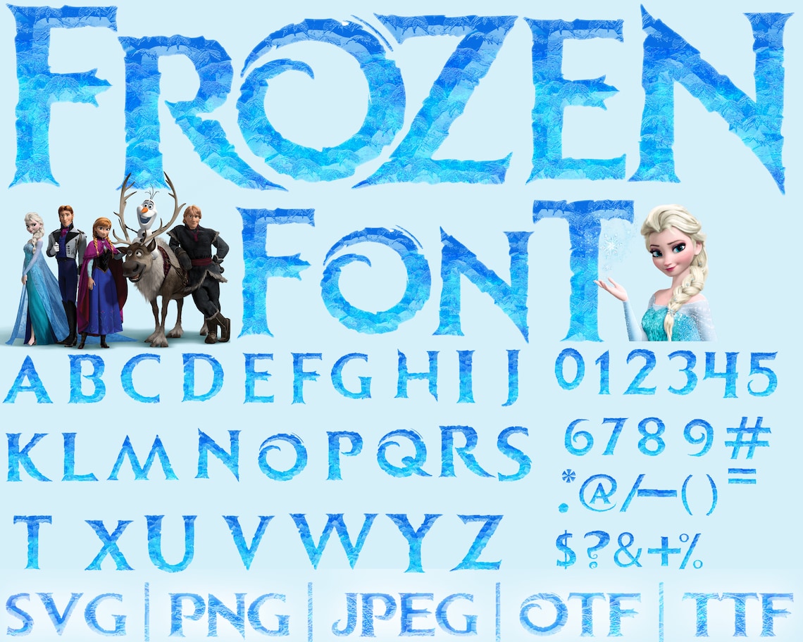 Frozen Font Icy Font Frozen Font TTF Ice Svg Icy Font Svg - Etsy Australia