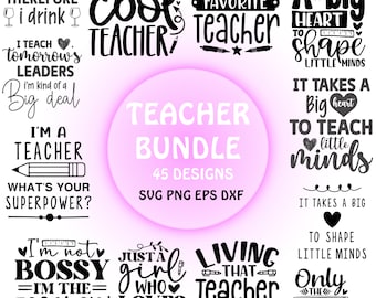Teacher Svg Bundle, Teacher Life Svg, Back to School Svg, Teacher ...