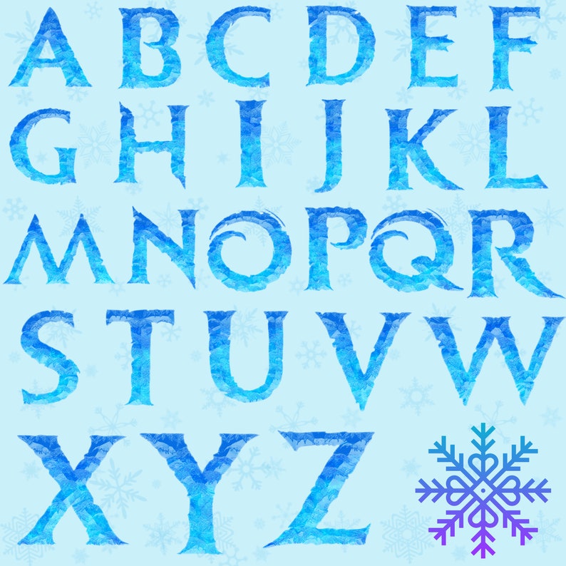 Frozen Font Icy Font Frozen Font TTF Ice Svg Icy Font Svg - Etsy Australia