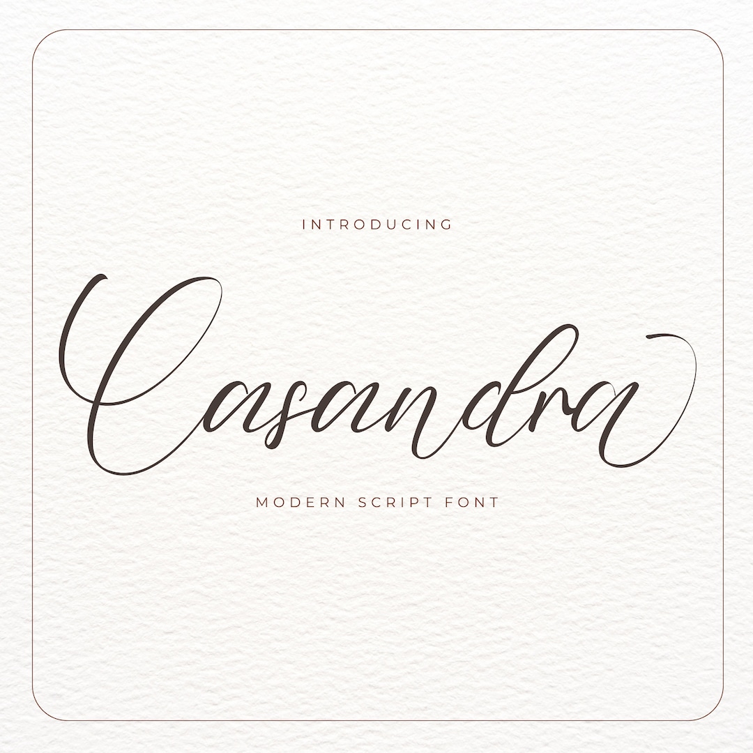 Casandra Font - Handwritten Signature Script Font, Cursive Font, Cricut ...