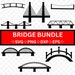 Bridge Svg Bundle, Bridge Png, Wooden Bridges Clipart Instant Download ...