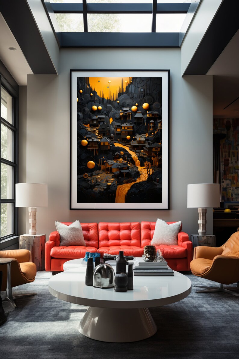 Abstract Maps | Neo Surrealism Art | Geographical Wall Art | Landscape ...