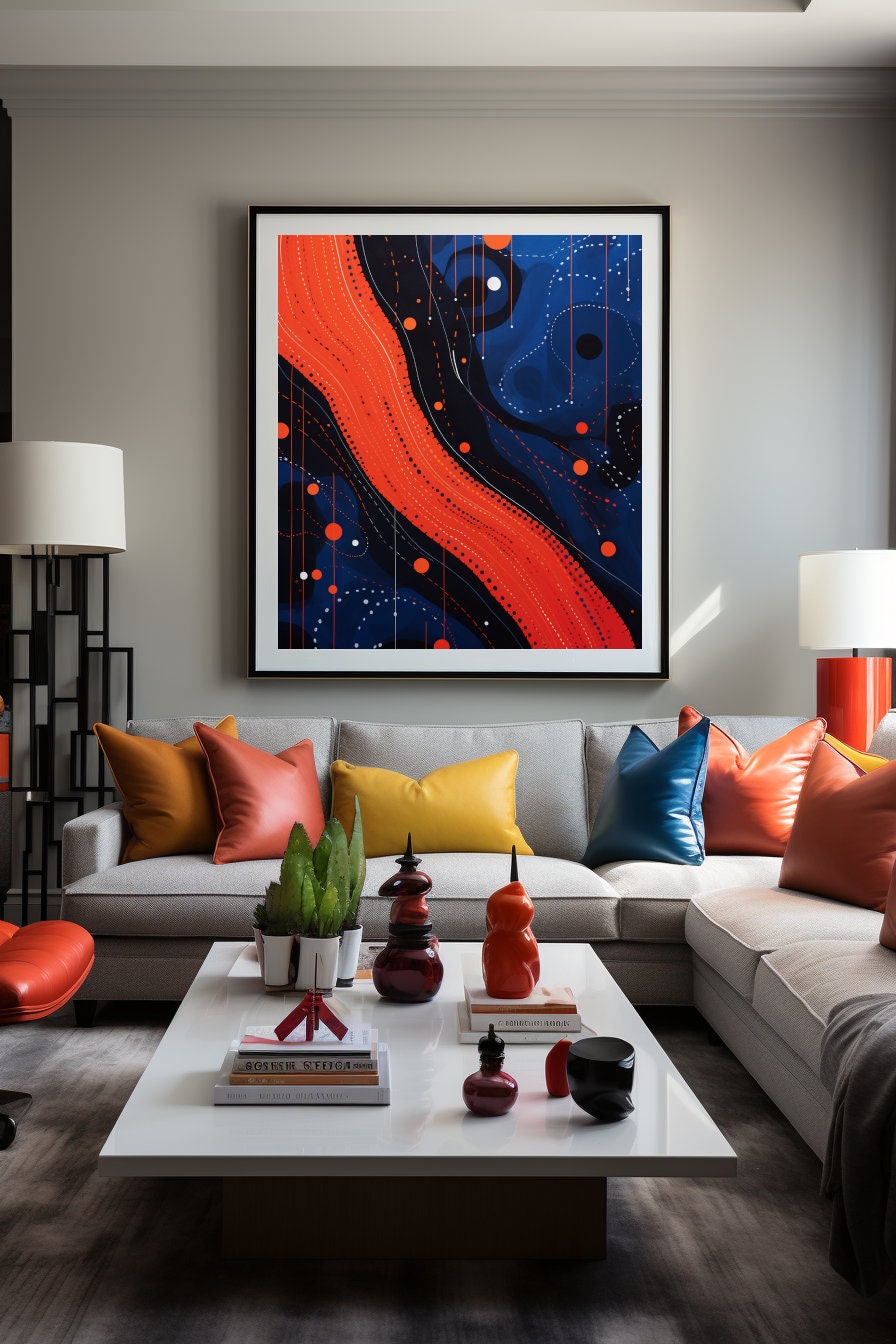 Abstract Poster | Neo Surrealism Art | Masculine Wall Art | Abstract ...