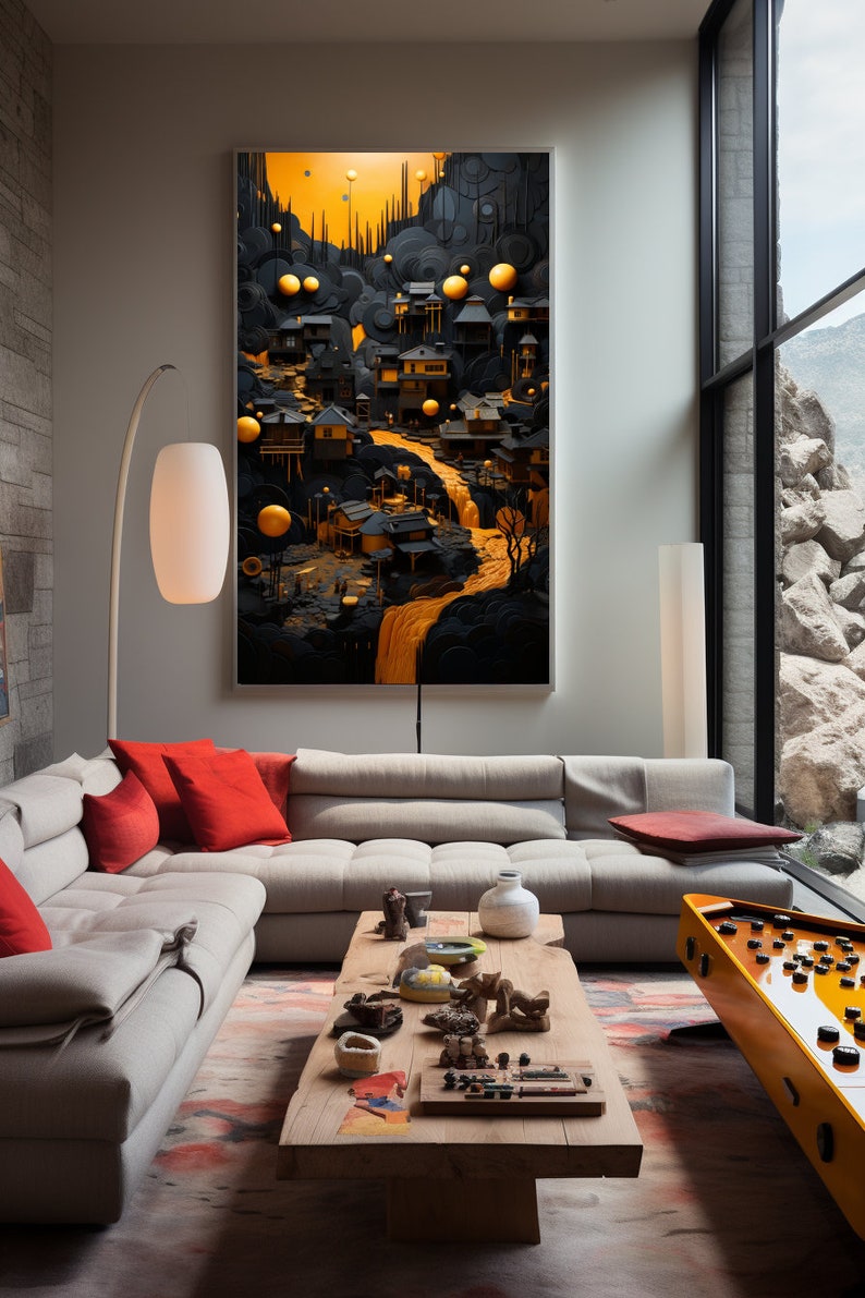 Abstract Maps | Neo Surrealism Art | Geographical Wall Art | Landscape ...