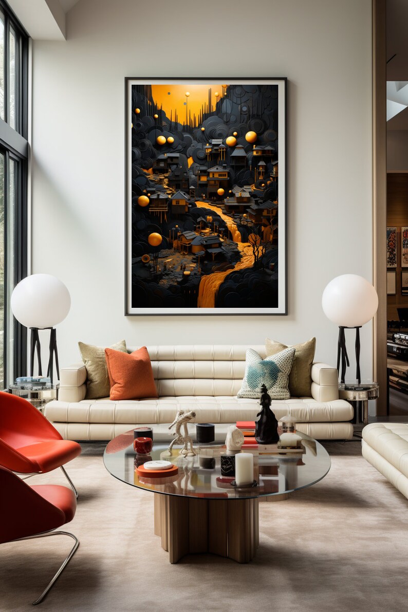 Abstract Maps | Neo Surrealism Art | Geographical Wall Art | Landscape ...