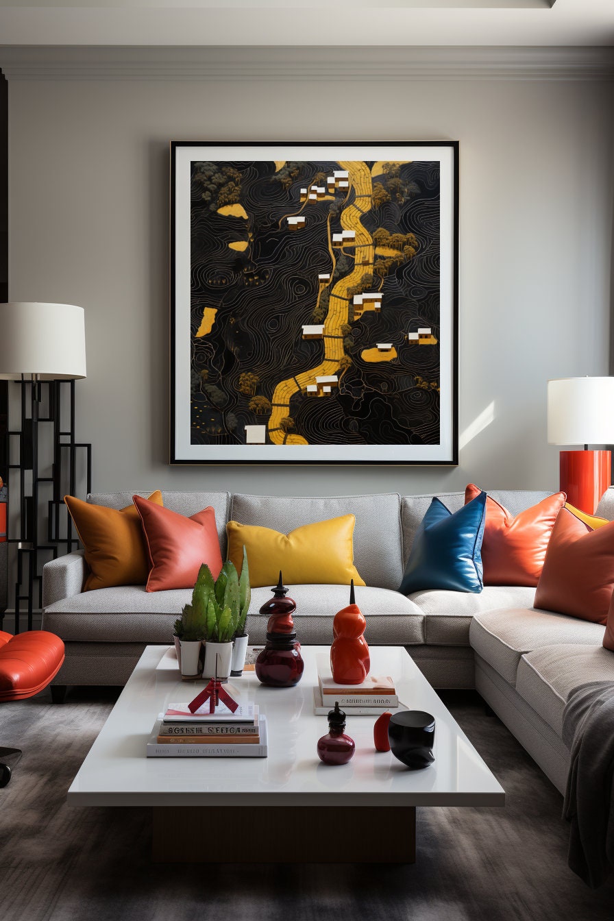 Abstract Maps Neo Surrealism Art Geographical Wall Art - Etsy