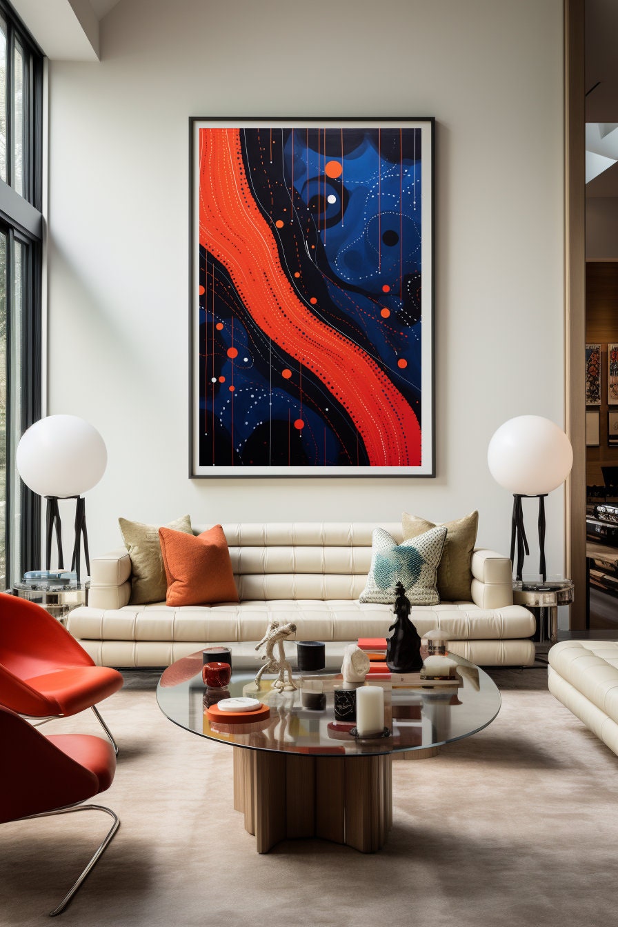 Abstract Poster | Neo Surrealism Art | Masculine Wall Art | Abstract ...