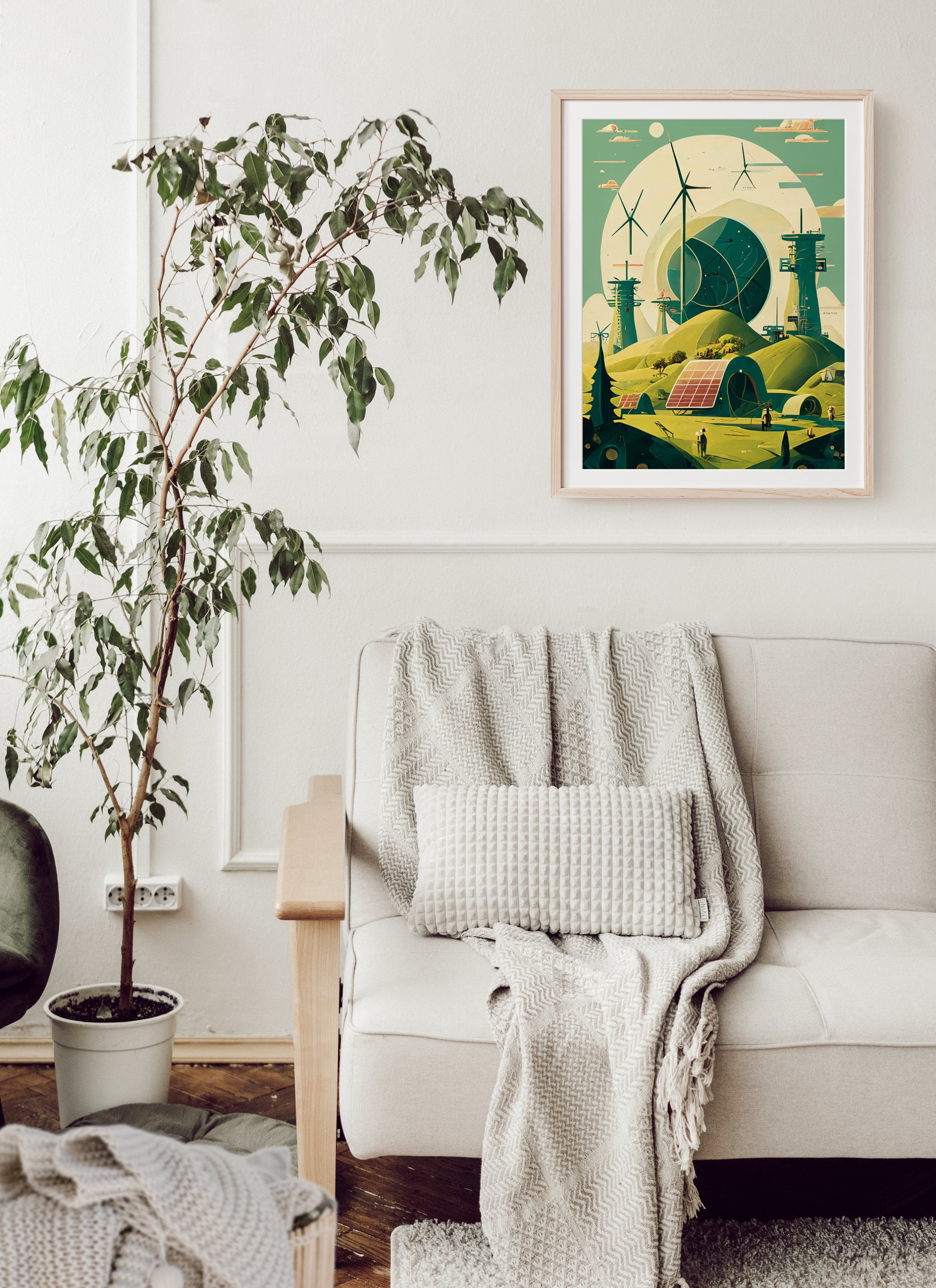 Solarpunk City | Solarpunk Art Print | Printable Wall Art | Abstract ...