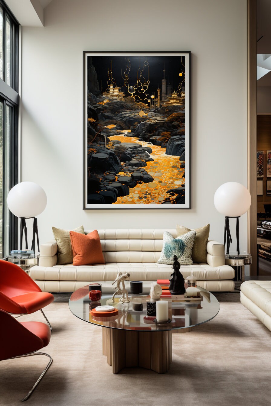 Abstract Maps | Neo Surrealism Art | Geographical Wall Art | Landscape ...
