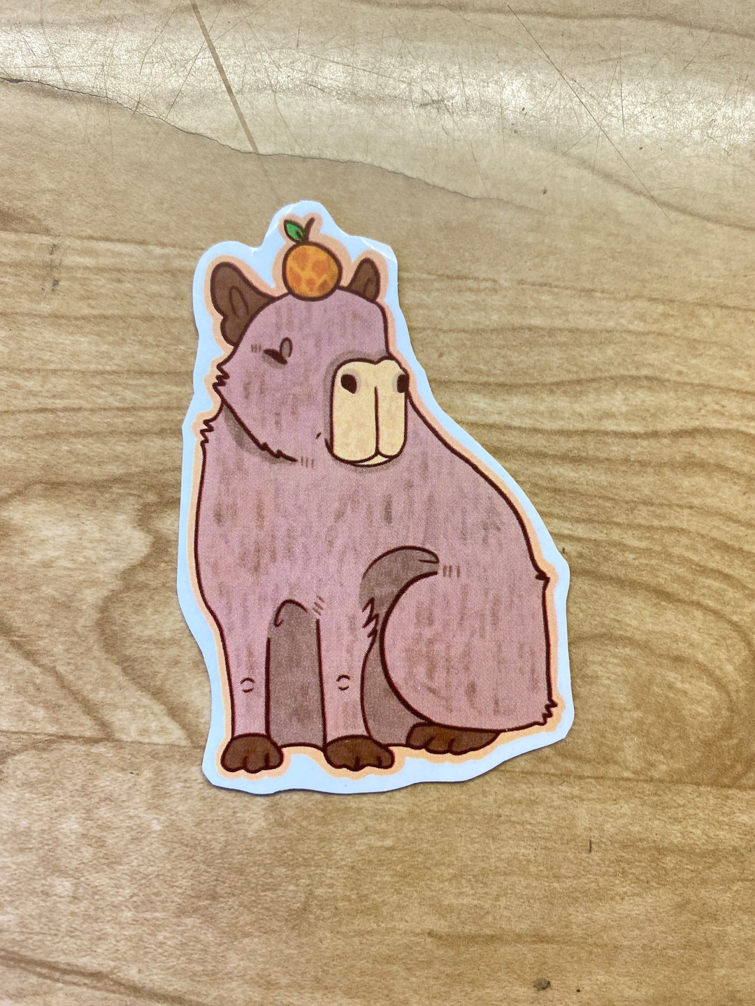 Capybara Sticker, Capybara, Cute Animal Stickers, Vinyl Animal Decals ...