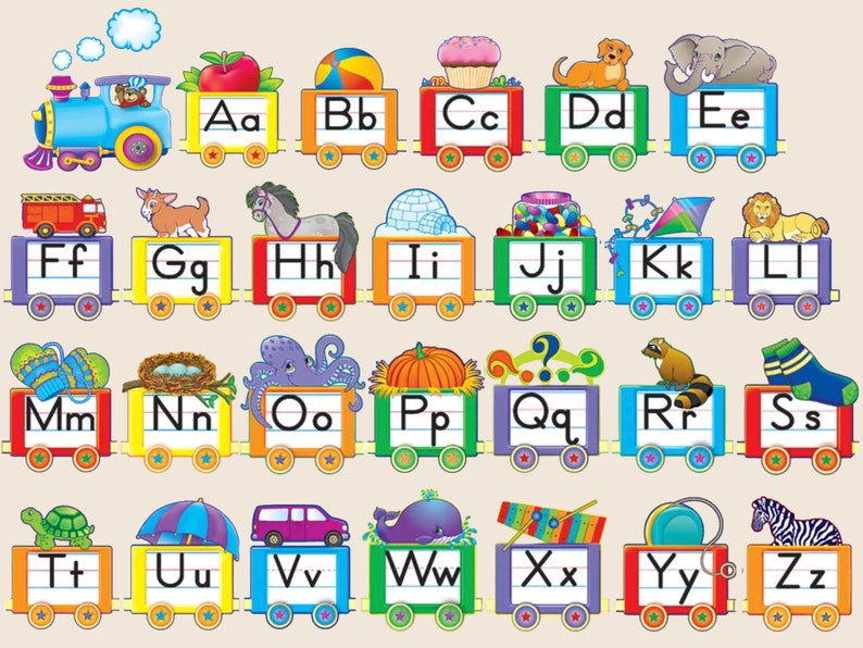DESIGNED BY DOCTOR - Toddler Learning - Alphabet Train, Busy Binder ...