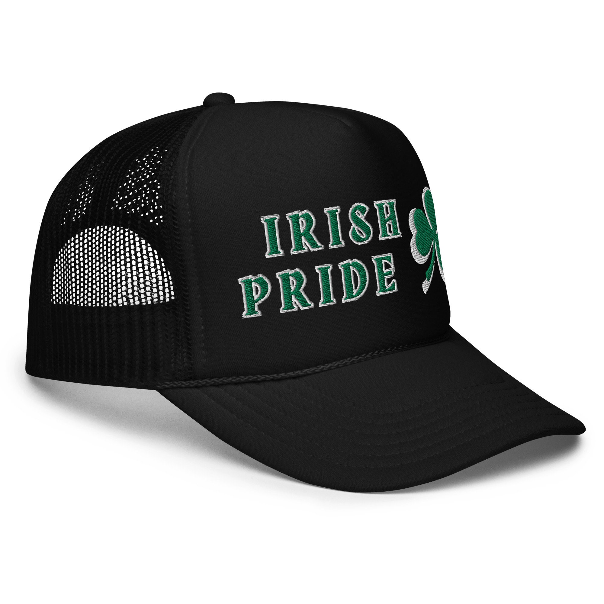 Irish Hat Irish Pride Hat Trucker Hat Embroidered Design Foam Style ...