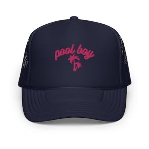 Pool Trucker Hat | Pool Boy Trucker Hat | Summertime Hat | Summer Ball ...