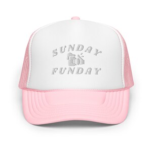 Sunday Funday | Sunday Hat | Drinking Cap | Embroidered Graphic | Foam ...