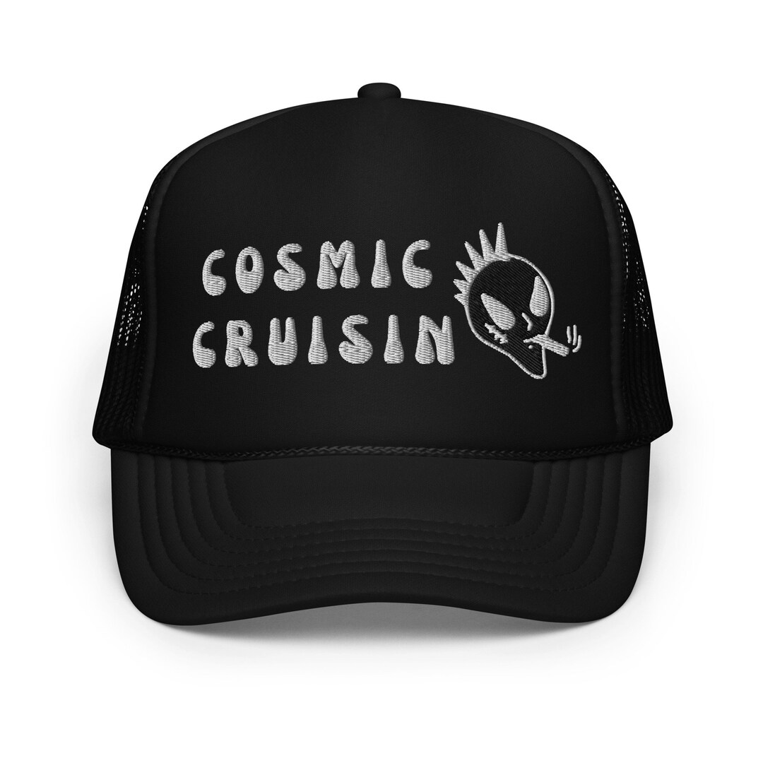 Alien Hat Ufo Hat Classic Style Trucker Hat Embroidered Etsy