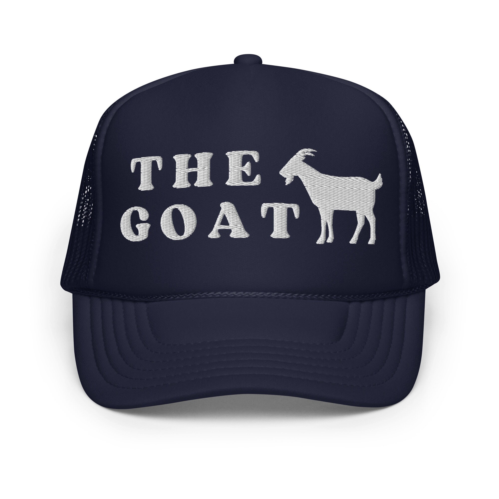 Goat Hat | Greatest of All Time Hat | Foam Trucker Hat | Embroidered ...