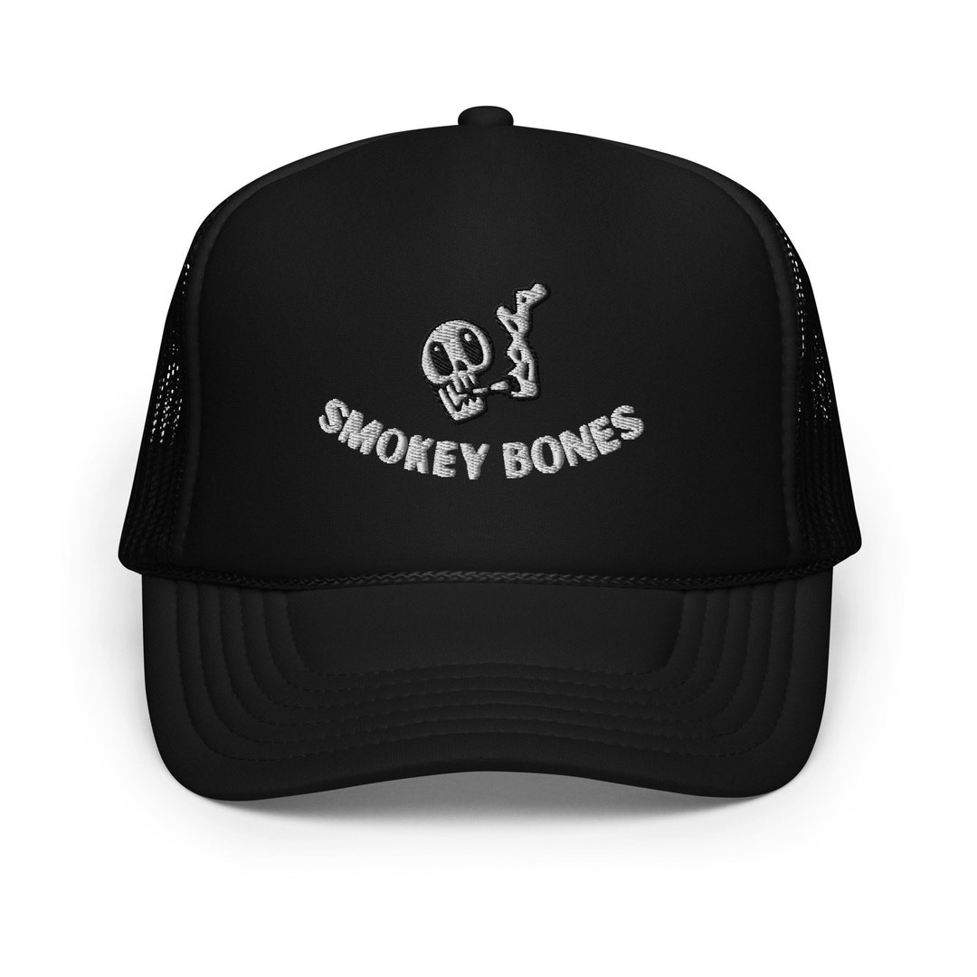 420 Hat Weed Hat Classic Trucker Hat Smoking Skull Embroidered Graphic ...